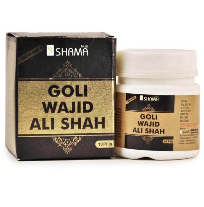 Buy Shama Goli Wajid Ali Shah 10 pl Pack of 1 Product Online | eHakimJi